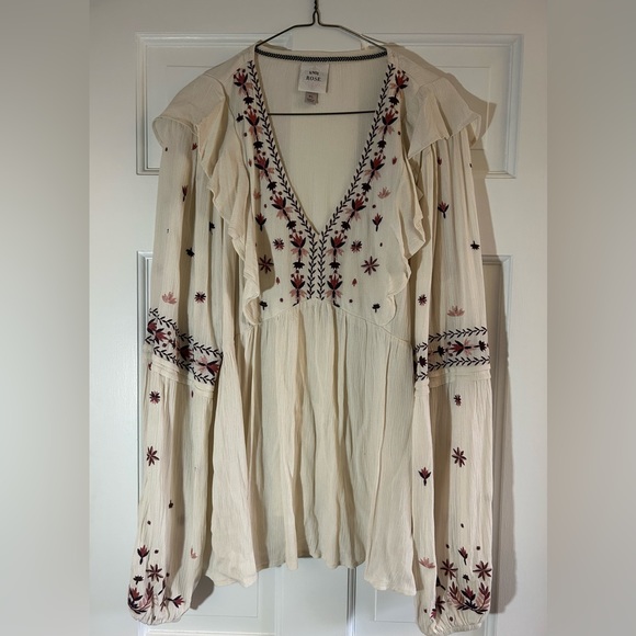 Knox Rose | Tops | Knox Rose Embroidered Blouse | Poshmark
